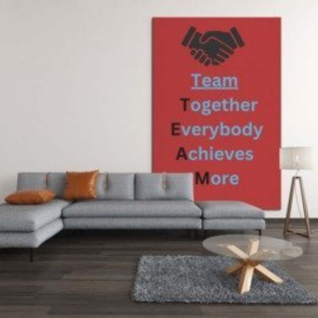 Team Work Printable Wall Art | Inspirational Quotes| Downloadable Wall ...