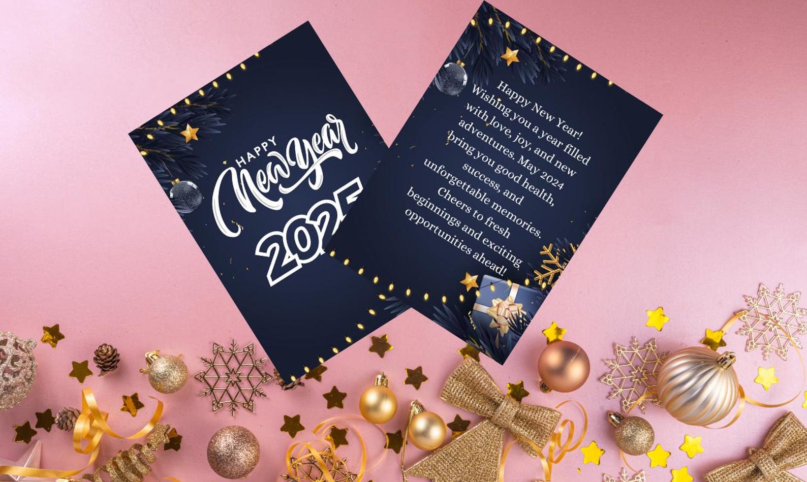 2025 New Year Card: Modern Festive Design (printable Digital Download ...