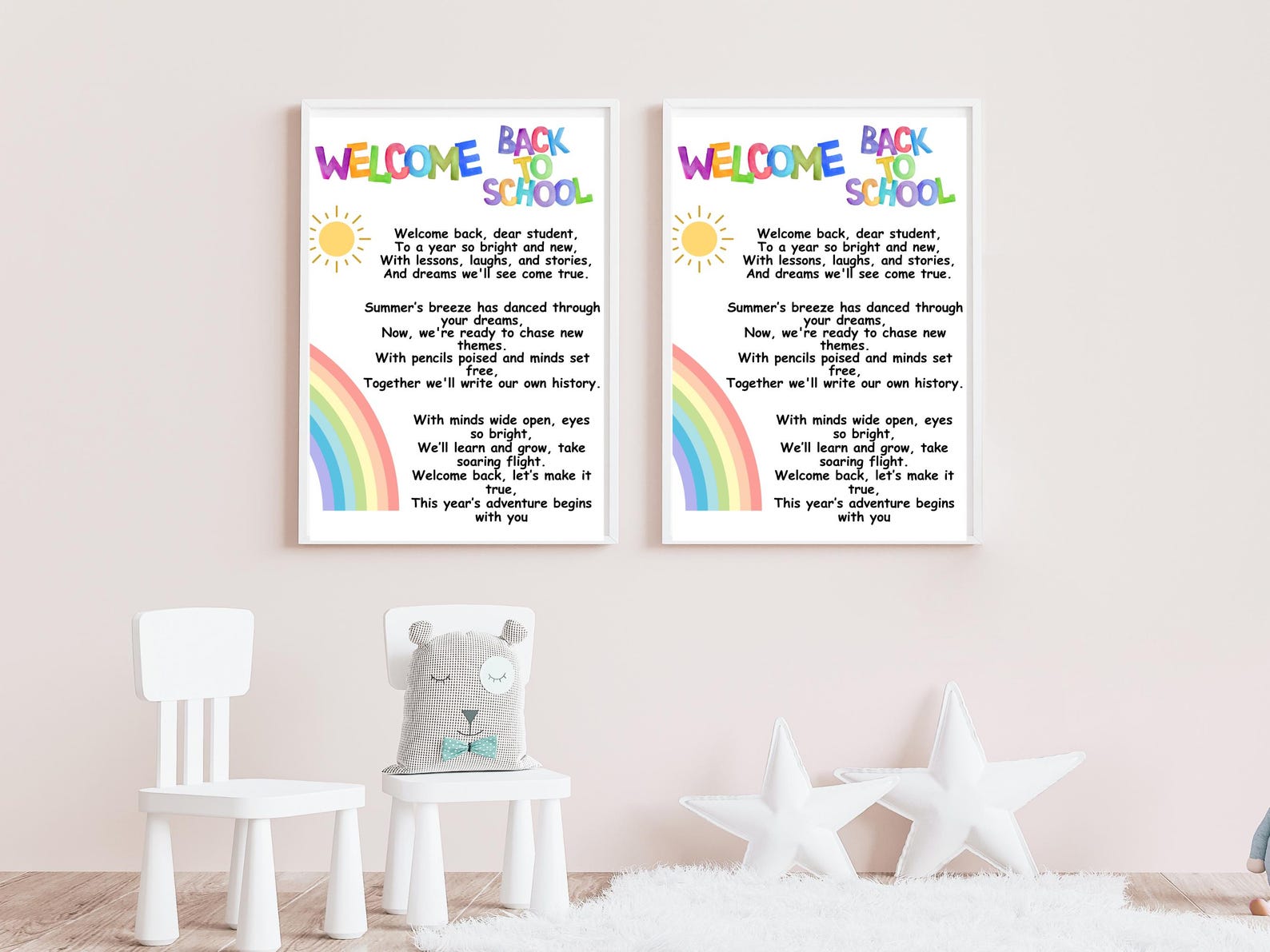 Welcome Back to School Poem, Beginning of School Year Poem, First Day ...