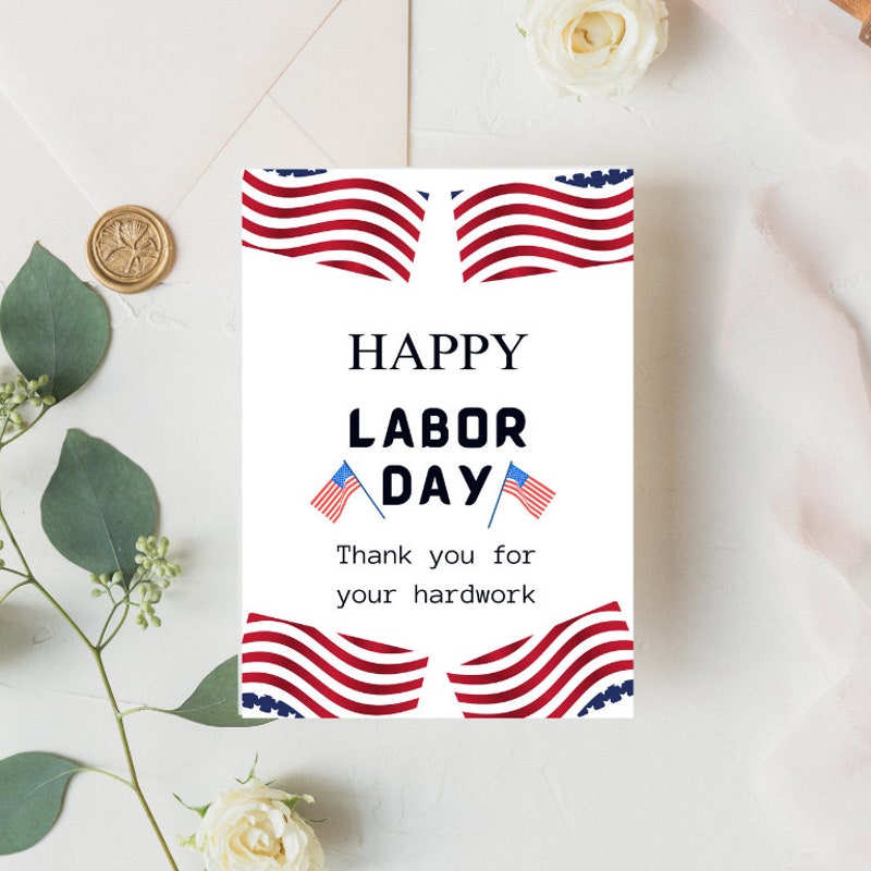 Labor Day Card - Etsy