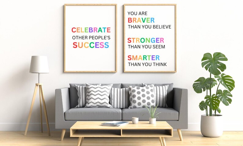Inspirational Classroom Posters: Growth Mindset Decor (set of 6) (PDF ...