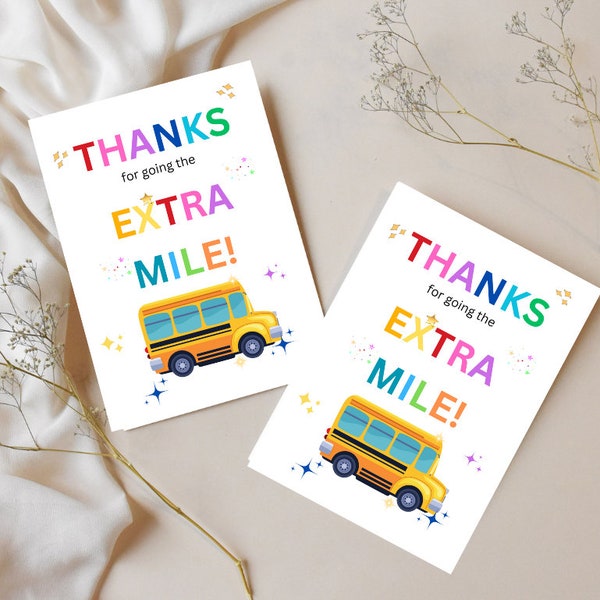 Driver Thank You Cards - Etsy