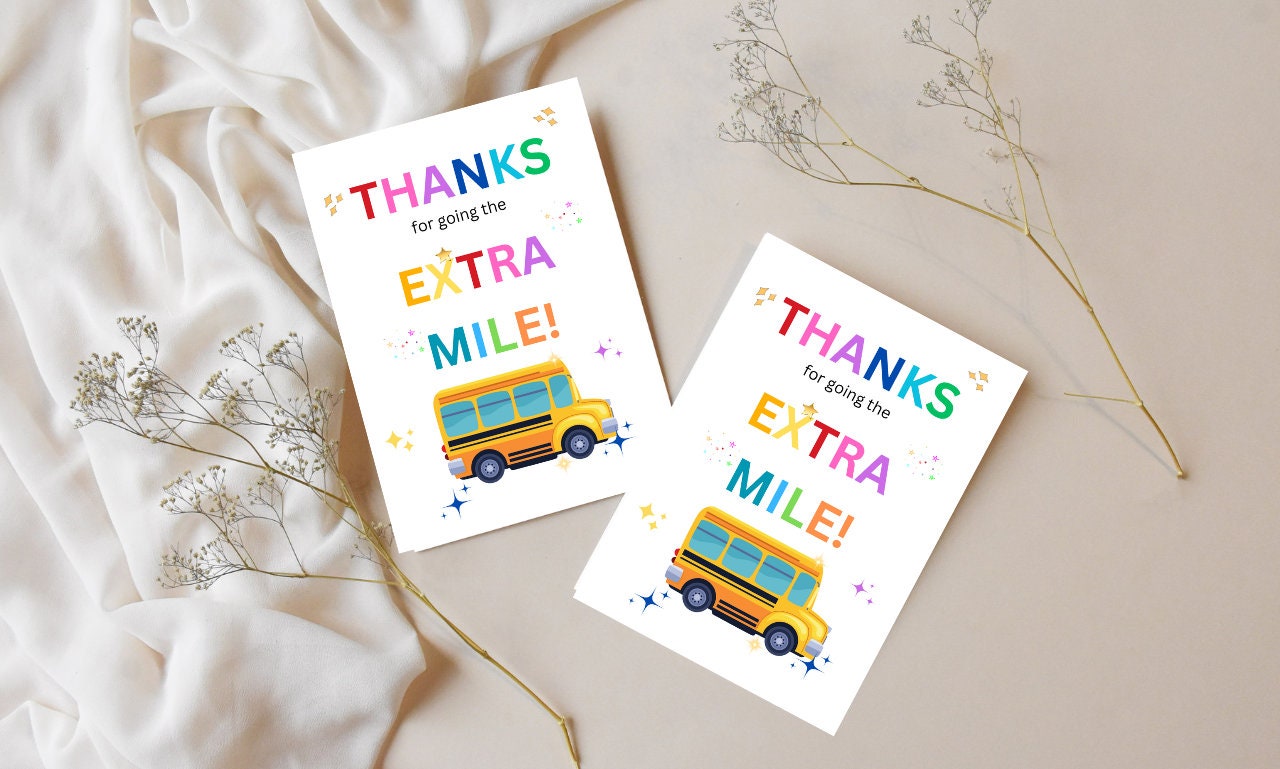 Bus Driver Card, Bus Driver Thank You Gift,bus Driver Appreciation Card ...