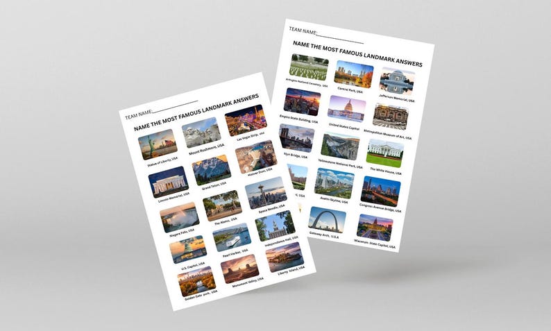 Famous Landmark Photo Quiz, World Trivia Game, Geography Picture Round ...