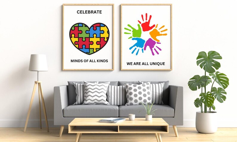 Neurodiversity Poster Bundle: Autism Awareness Art, Classroom Decor ...