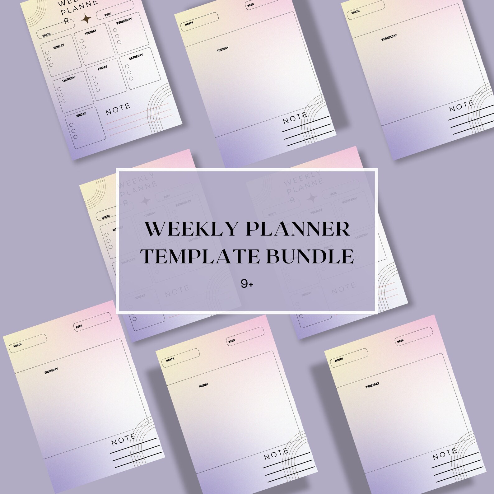2025 Weekly Dated Printable | Weekly Planner Agenda | Weekly Organizer ...
