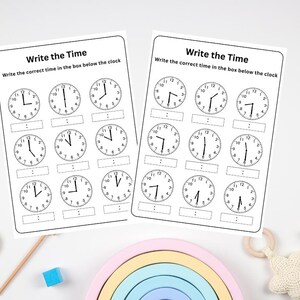 Telling Time Worksheet: Clock Math, Analog & Digital (PDF) - Etsy