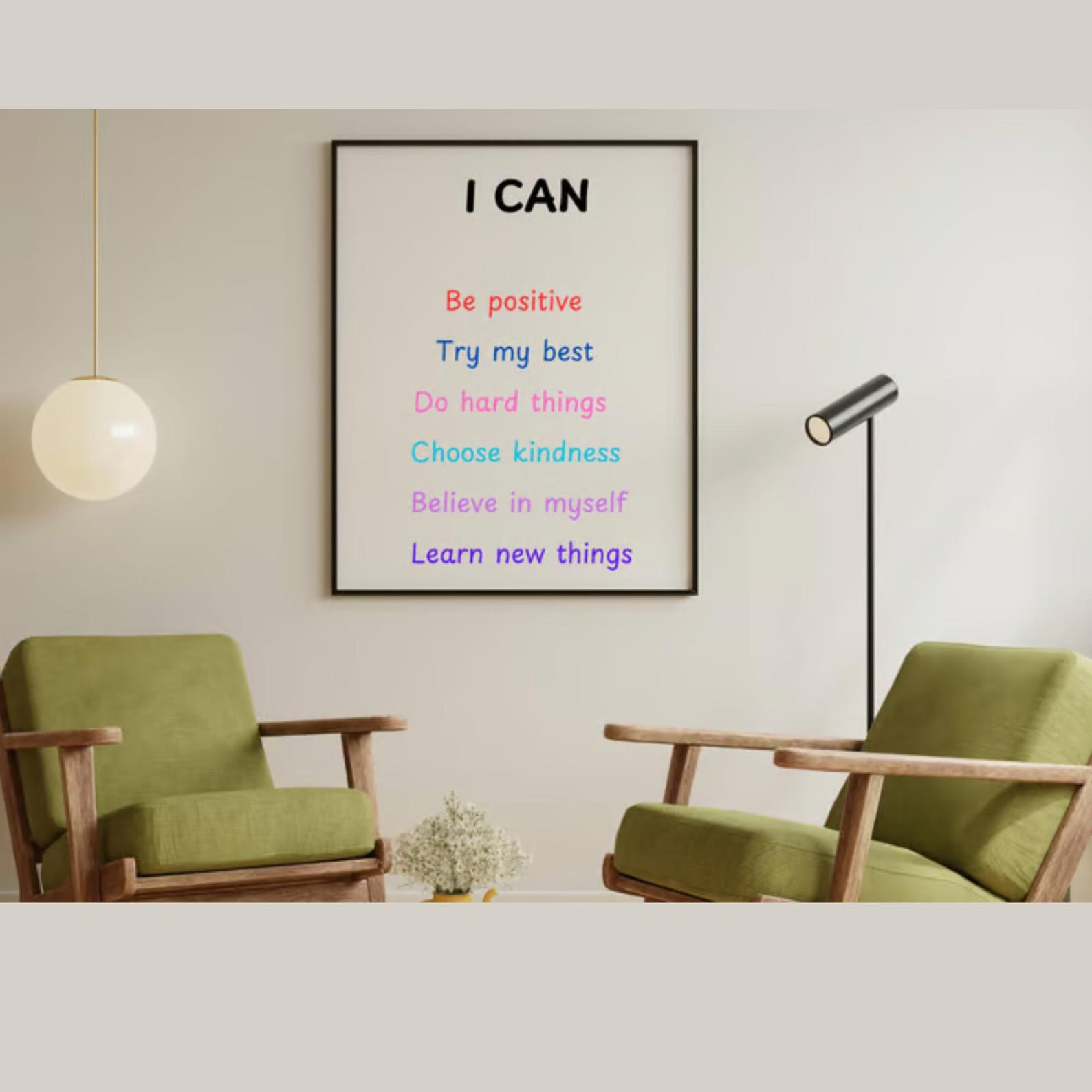 Daily Affirmations Printable Poster, Positive Affirmations ...
