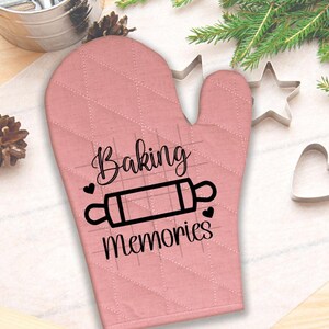Oven Mitt SVG - Christmas Baking SVG - Holiday Kitchen Craft File for ...