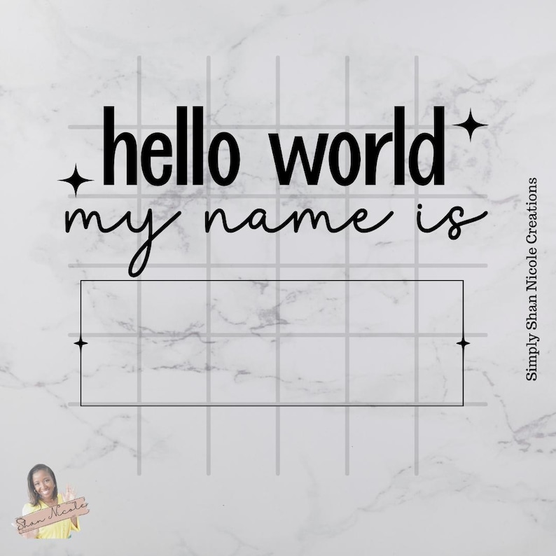 Hello World SVG | Birth Announcement SVG | Customizable Baby Bodysuit ...