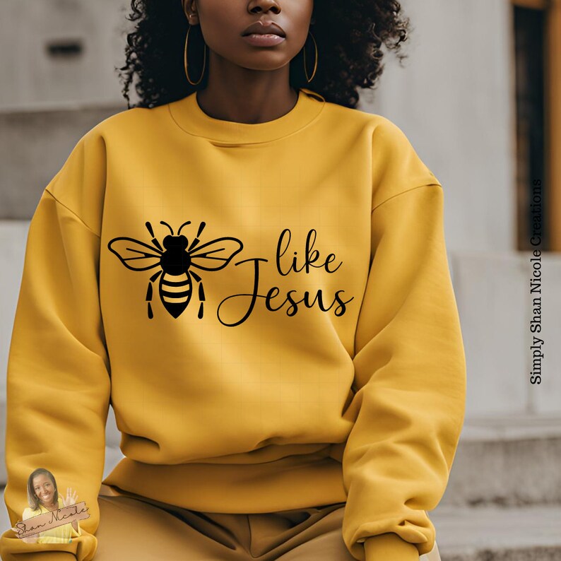 Bee SVG, Simple Bee Like Jesus SVG for Cricut, Silhouette, DIY Craft ...