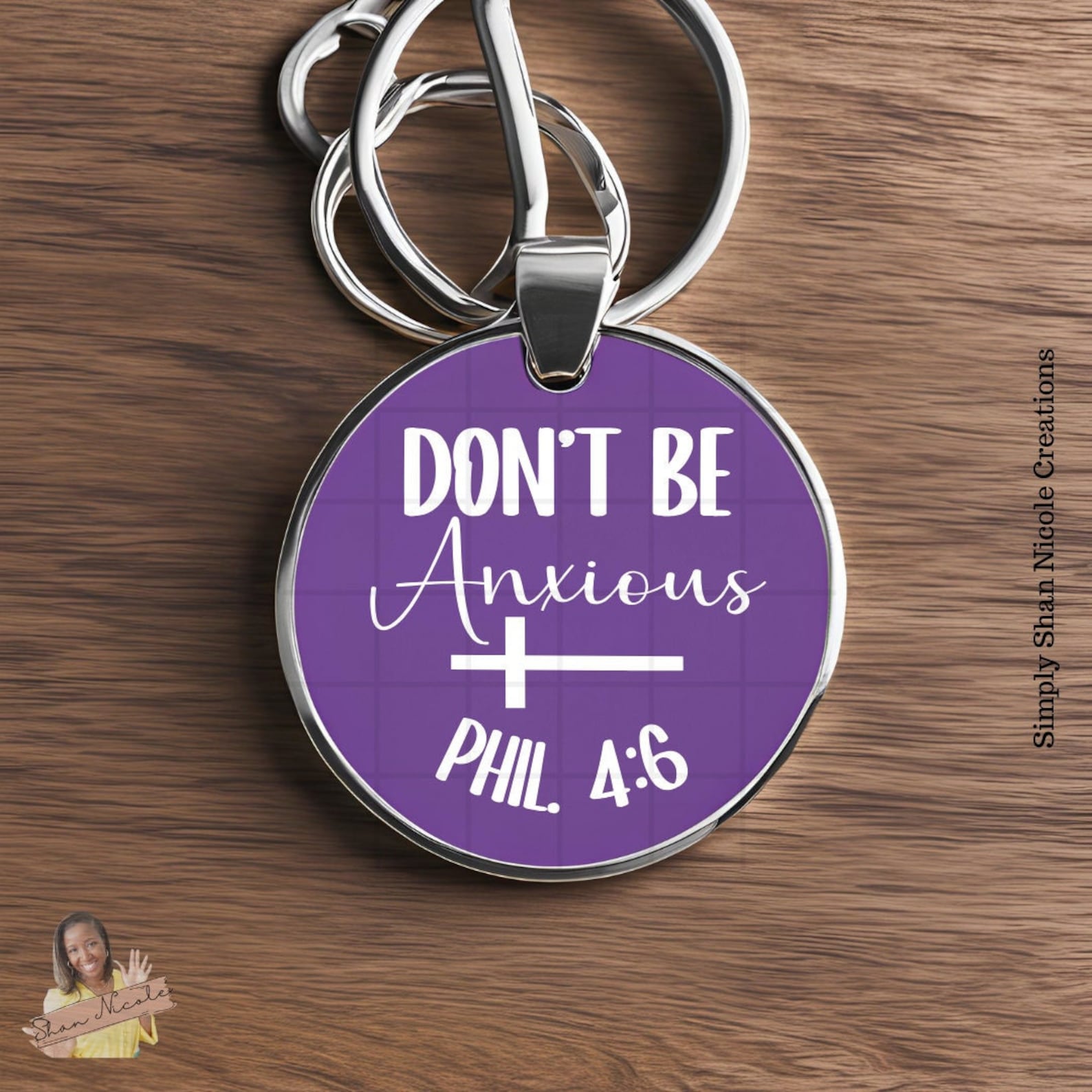 Keychain SVG, Christian Keychain SVG, Bible Verse Keychain Design for ...