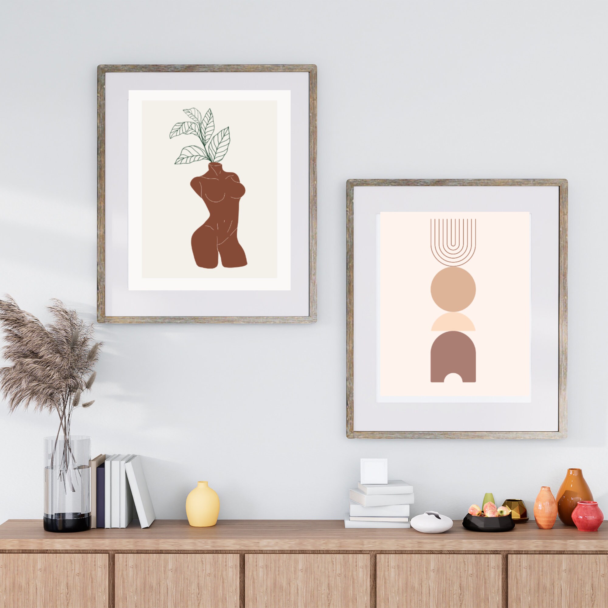Feminine Body Printable Art, Minimalist Feminine Digital Art, Body ...