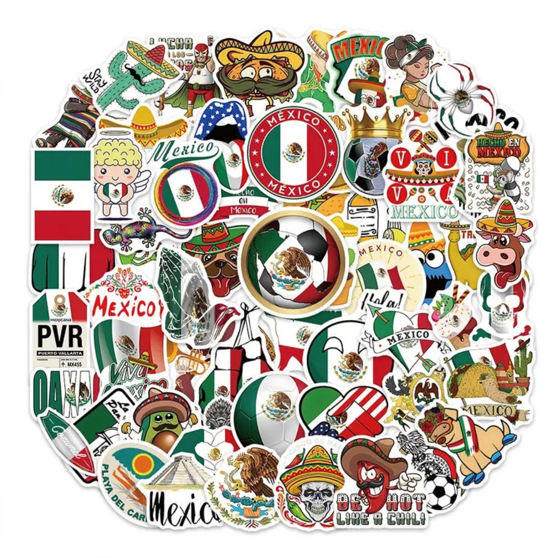Mexico,via Mexico, Chicano Stickers Pack - Etsy