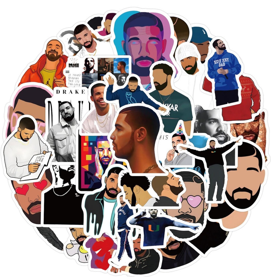 Drake, Rapper ,the Rapper Stickers Pack, Decor,laptop,handmade Sticker ...
