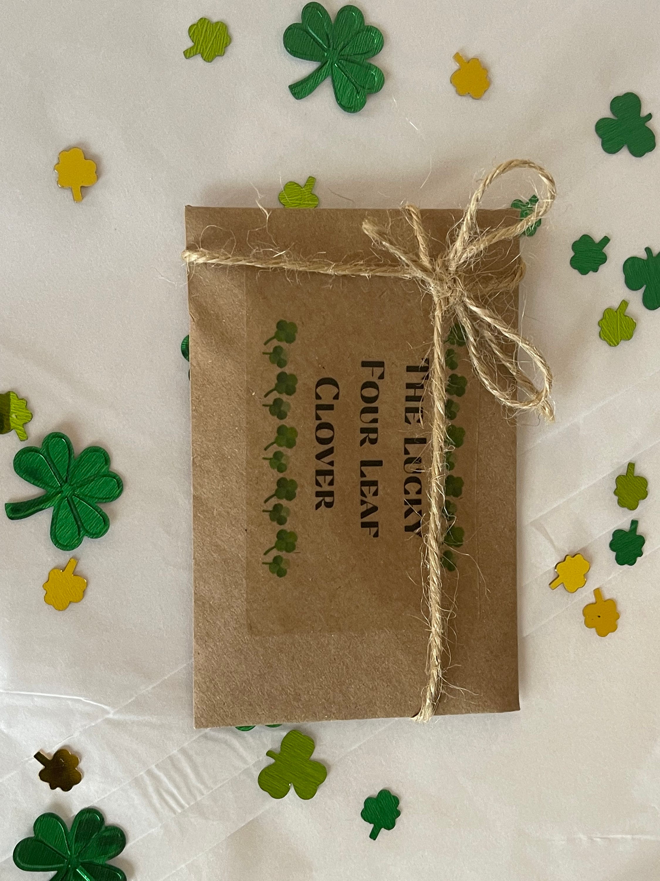 Lucky Four Leaf Clover Card for Wallet - Etsy