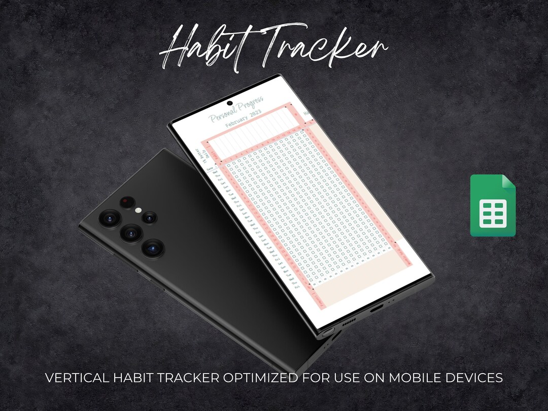 Digital Goal Tracker, Minimalist Tracker, Daily Habit Tracker, Digital ...