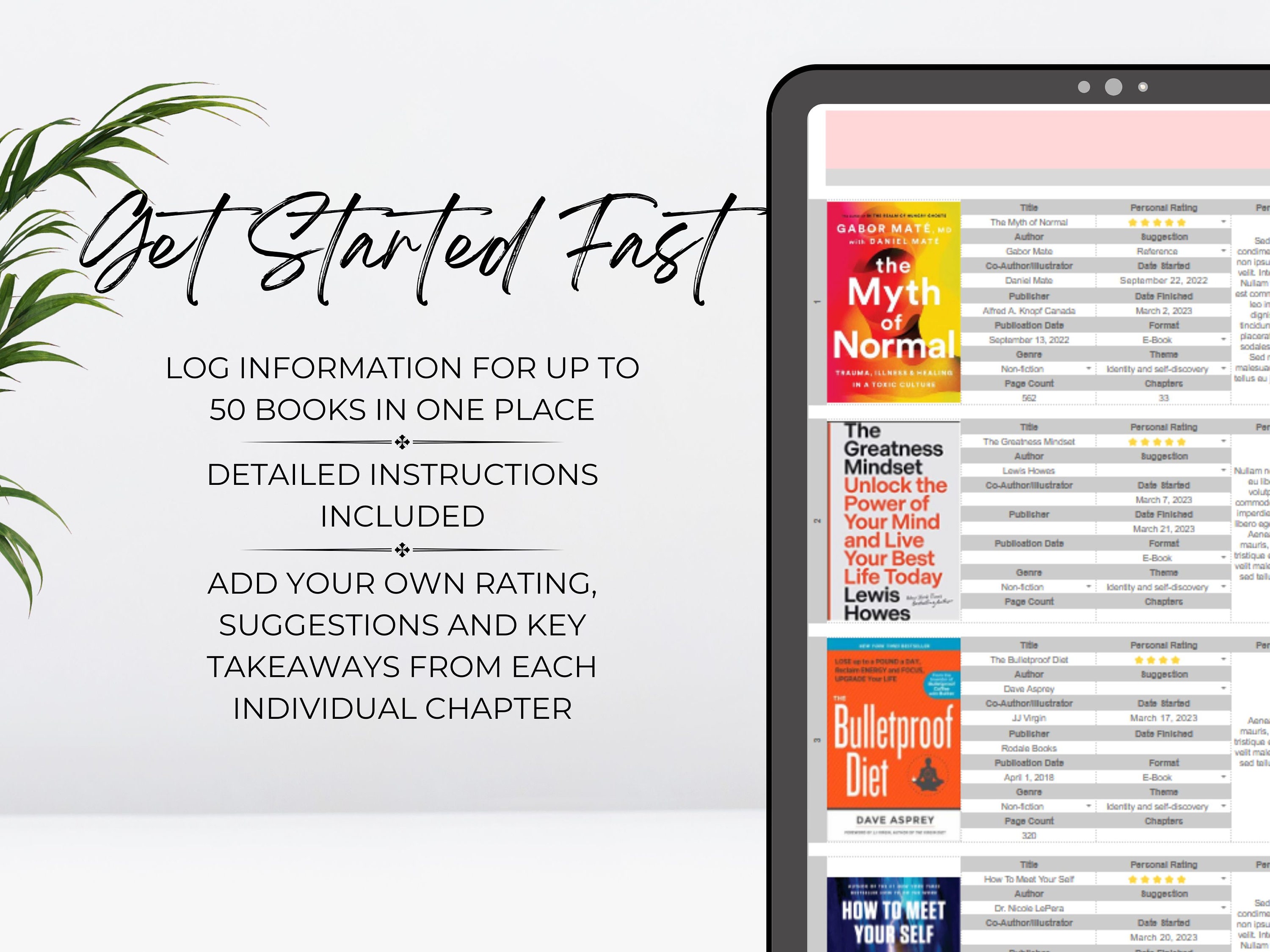 Google Sheets Reading Log Template: Transform Your Reading Experience ...