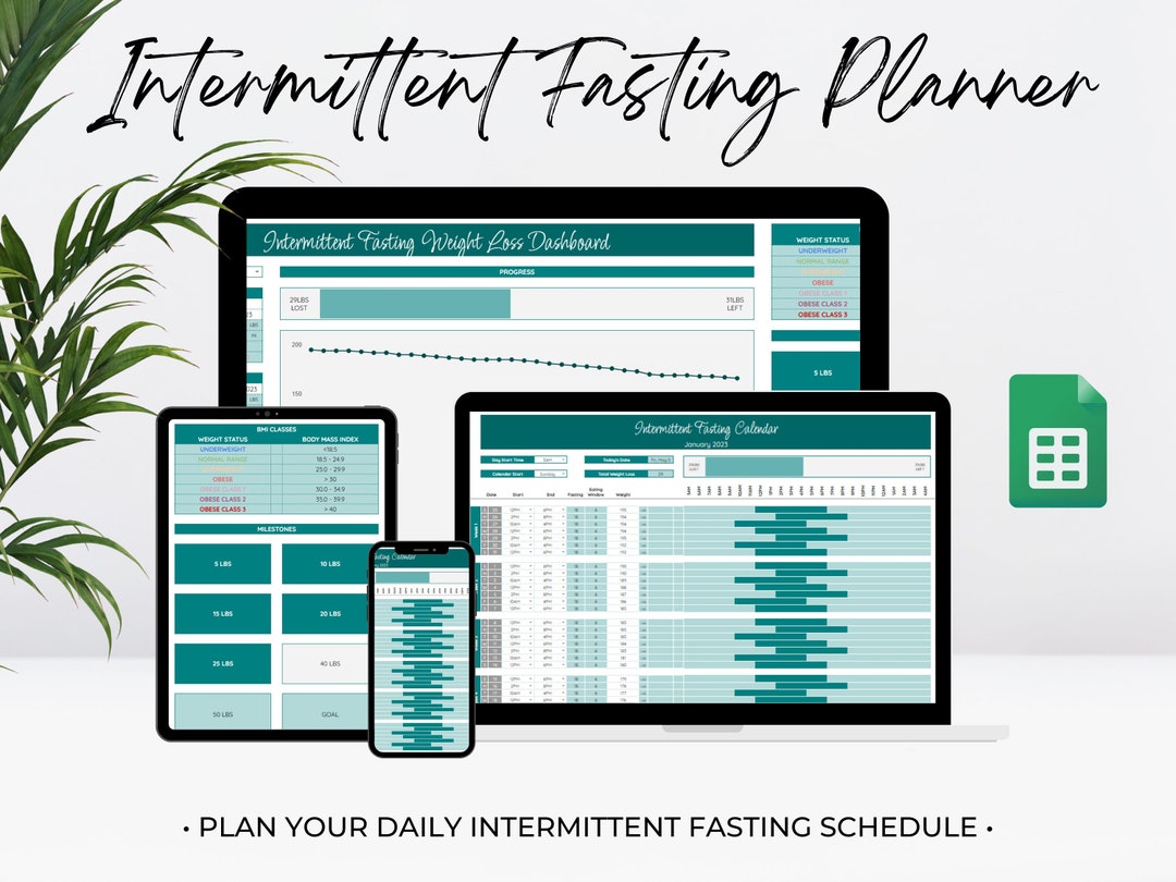 Weight Loss Planner Spreadsheet for Google Sheets Yearly Planner Habit ...