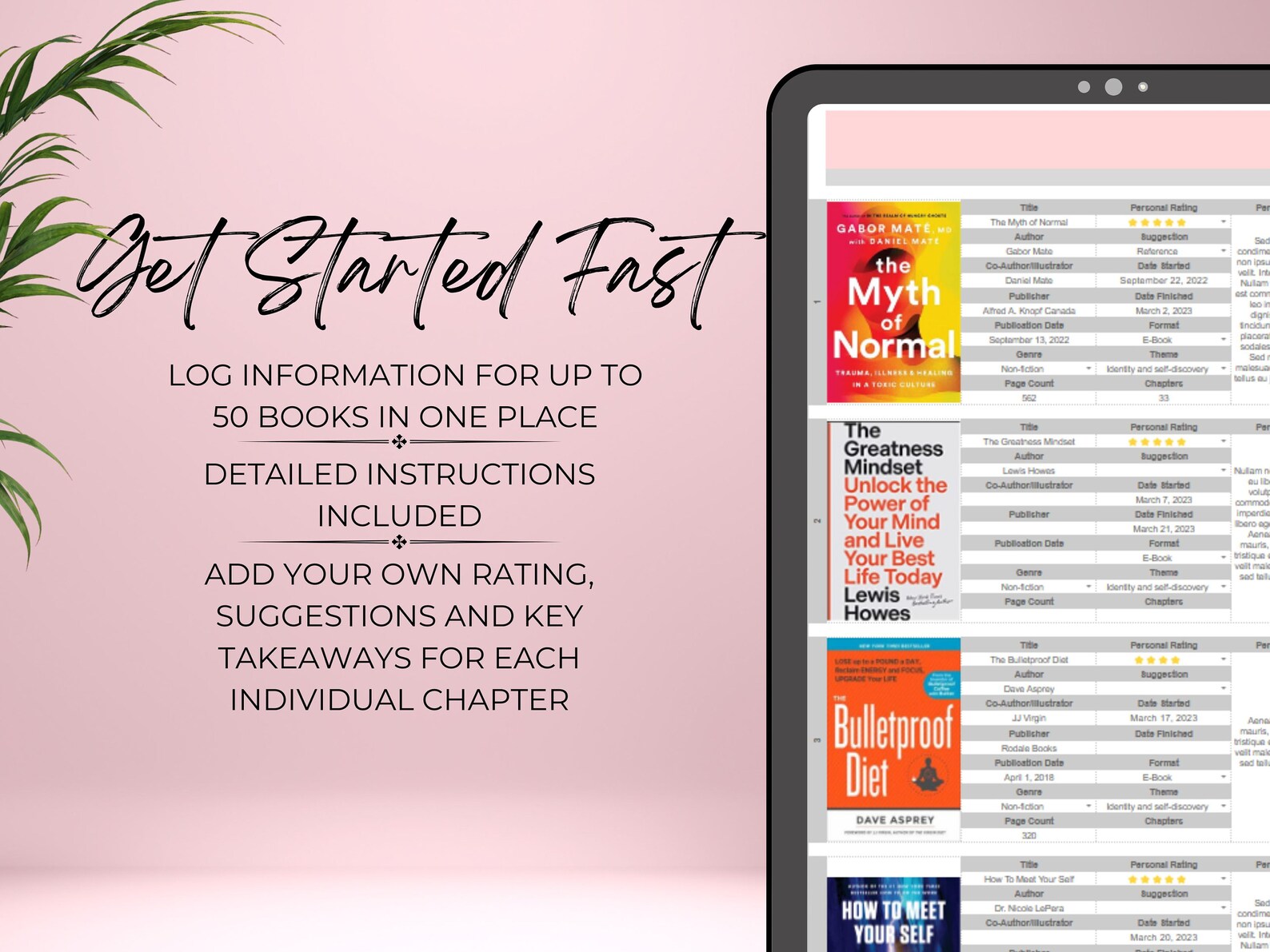 Google Sheets Reading Log Template: Transform Your Reading Experience ...
