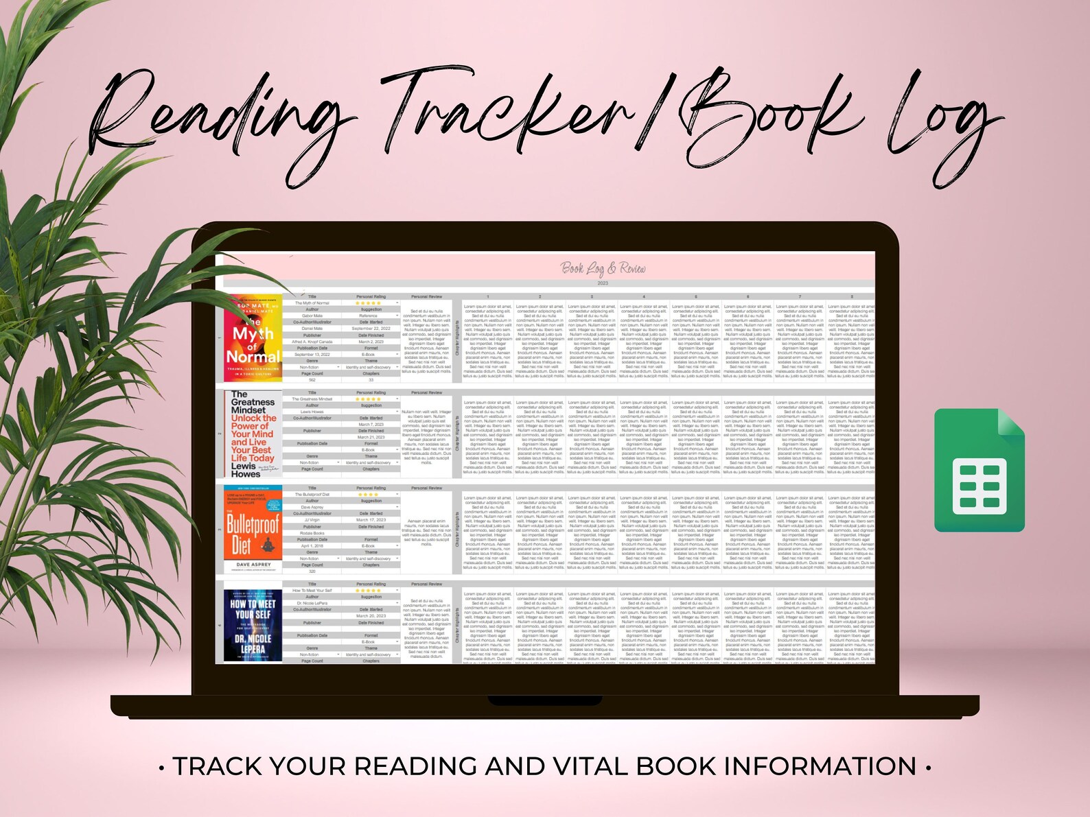 Google Sheets Reading Log Template: Transform Your Reading Experience ...