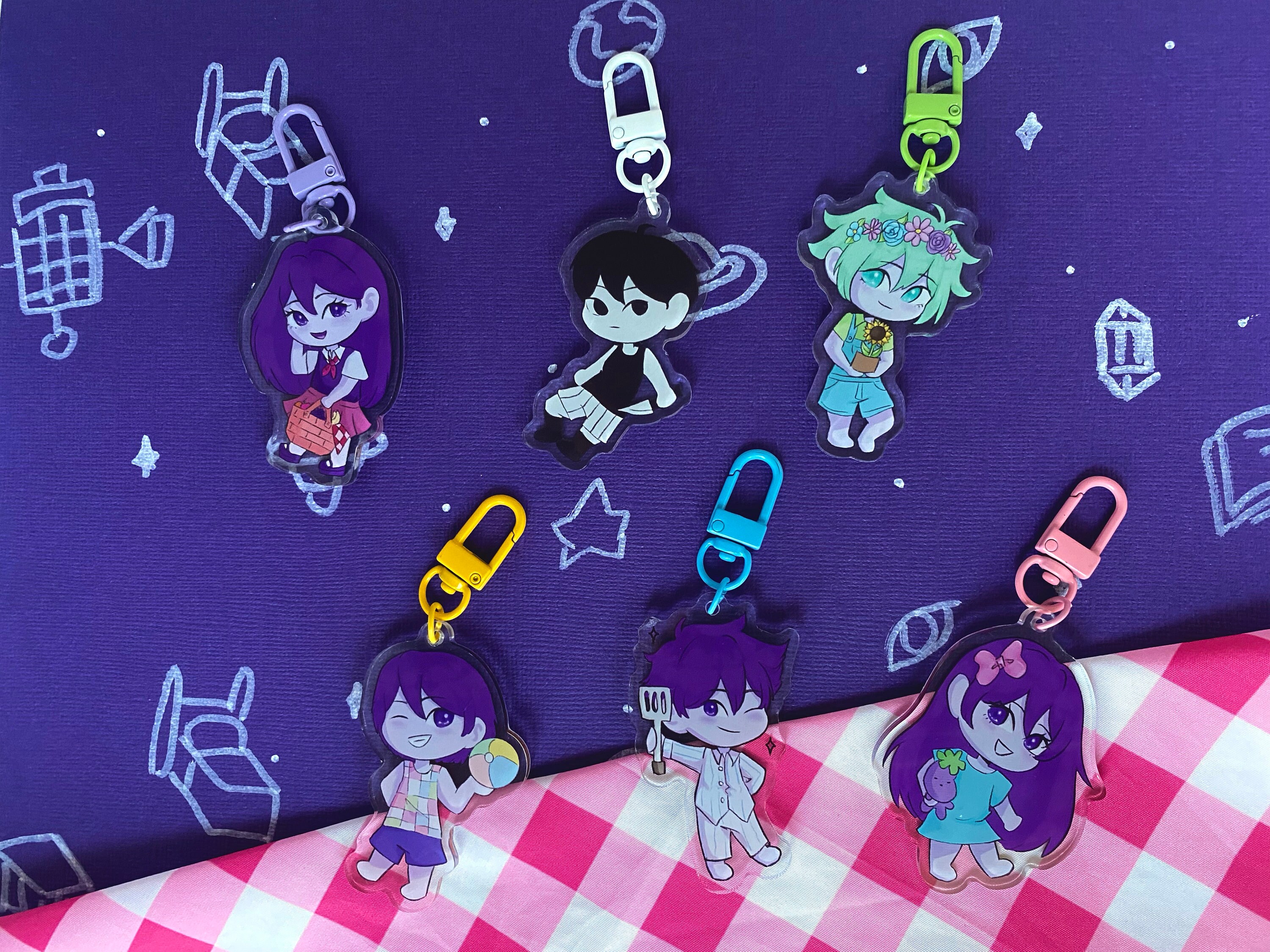 OMORI Double Sided Acrylic Keychains - Etsy