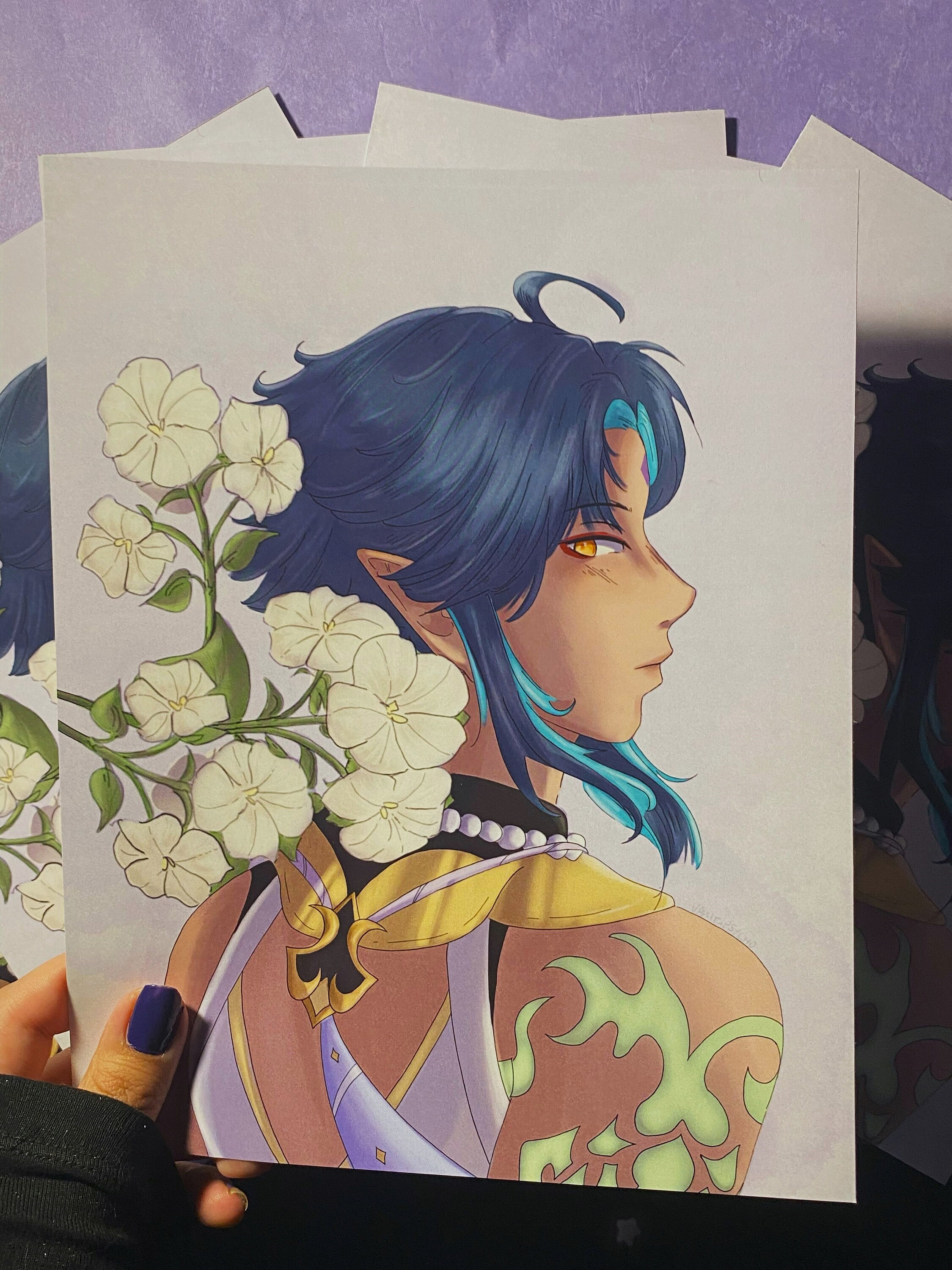 Xiao Genshin Impact FANART Print - Etsy