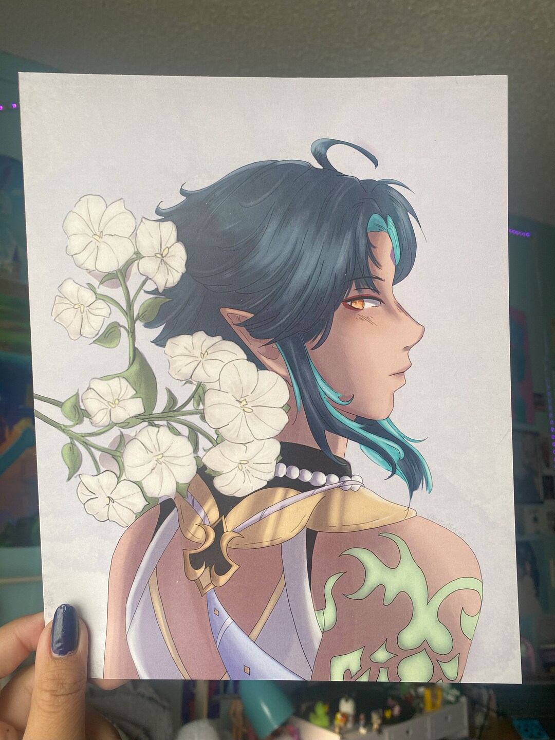 Xiao Genshin Impact FANART Print - Etsy