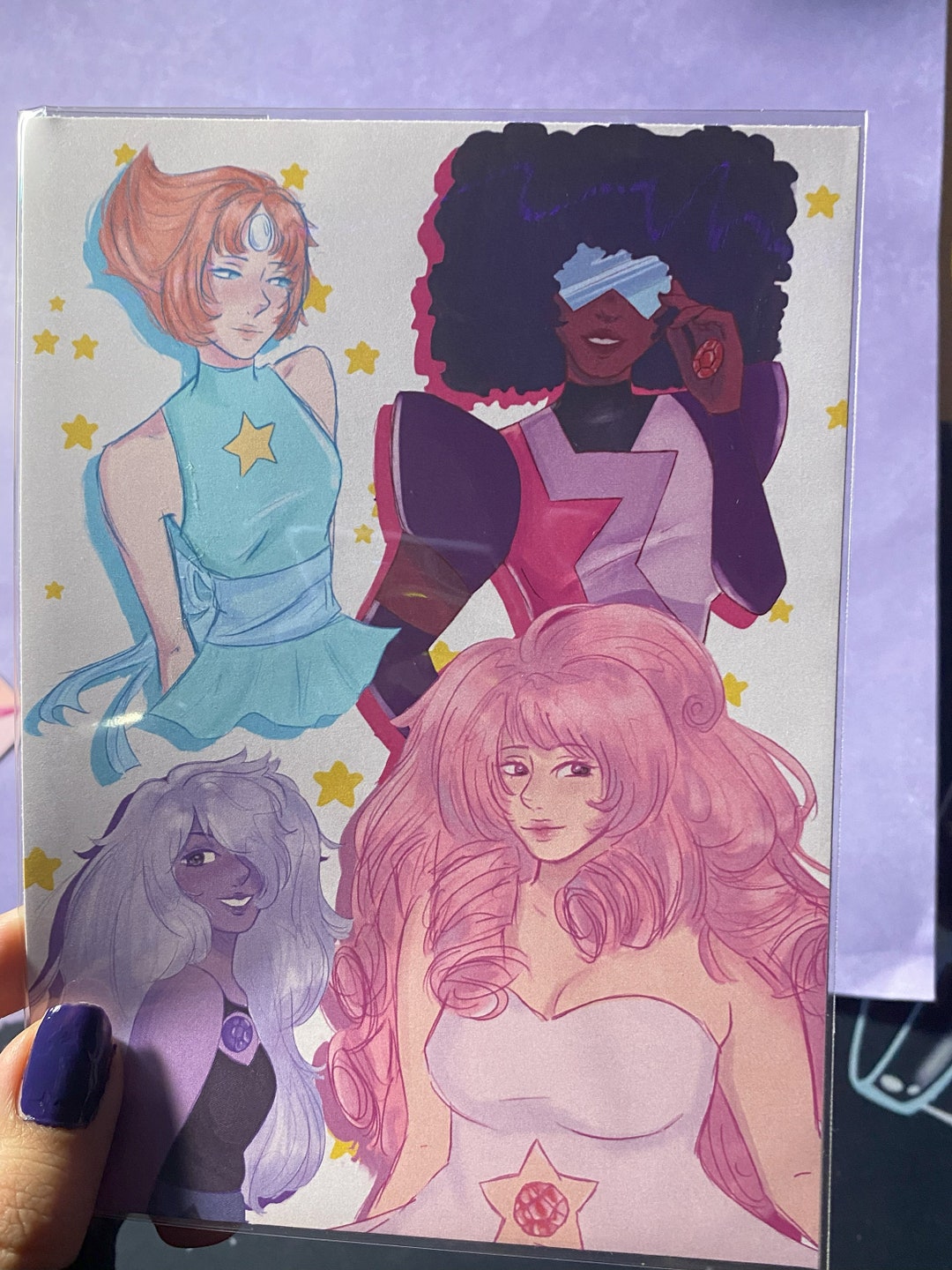 Crystal Gems Steven Universe Fanart Print Etsy 3863