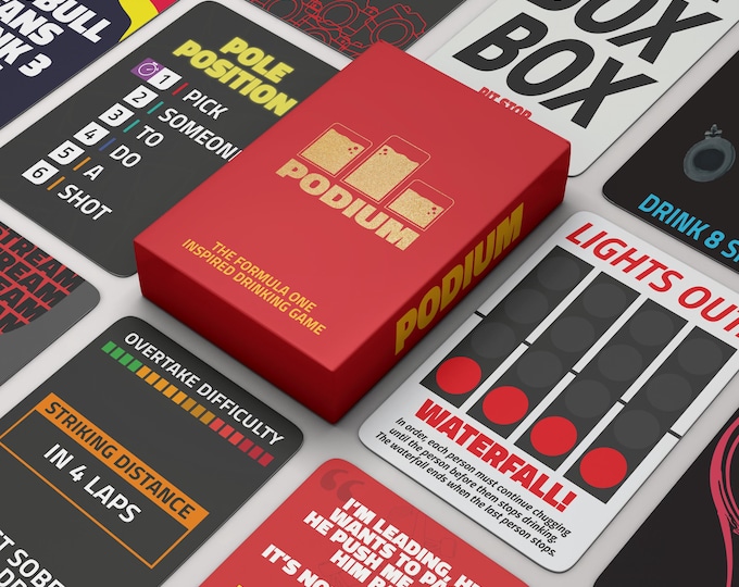 F1 Card Game - PODIUM the Formula One Inspired Drinking Card Game | 54 ...