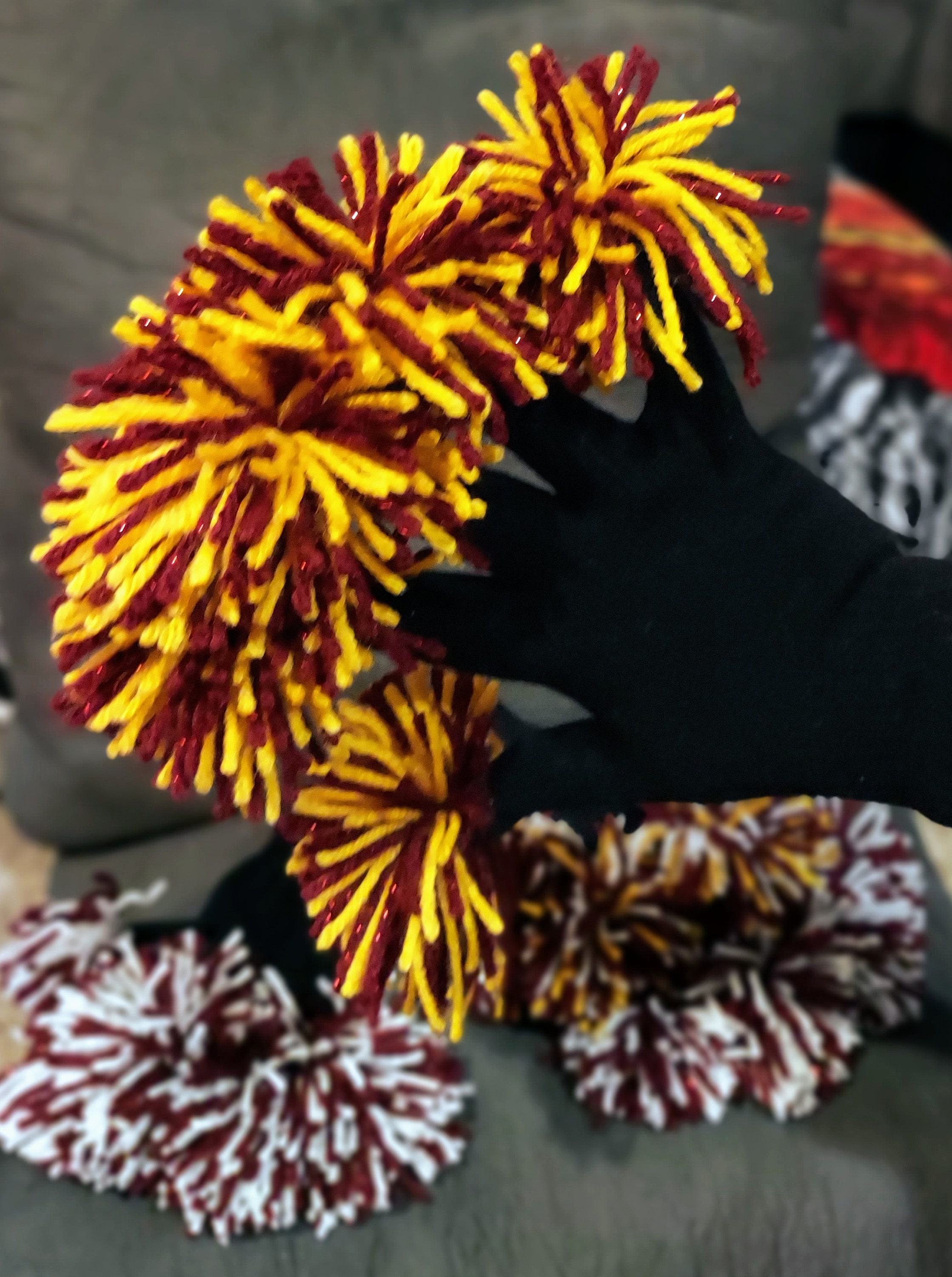 Super Fan Spirit Hands Gloves Red - Etsy