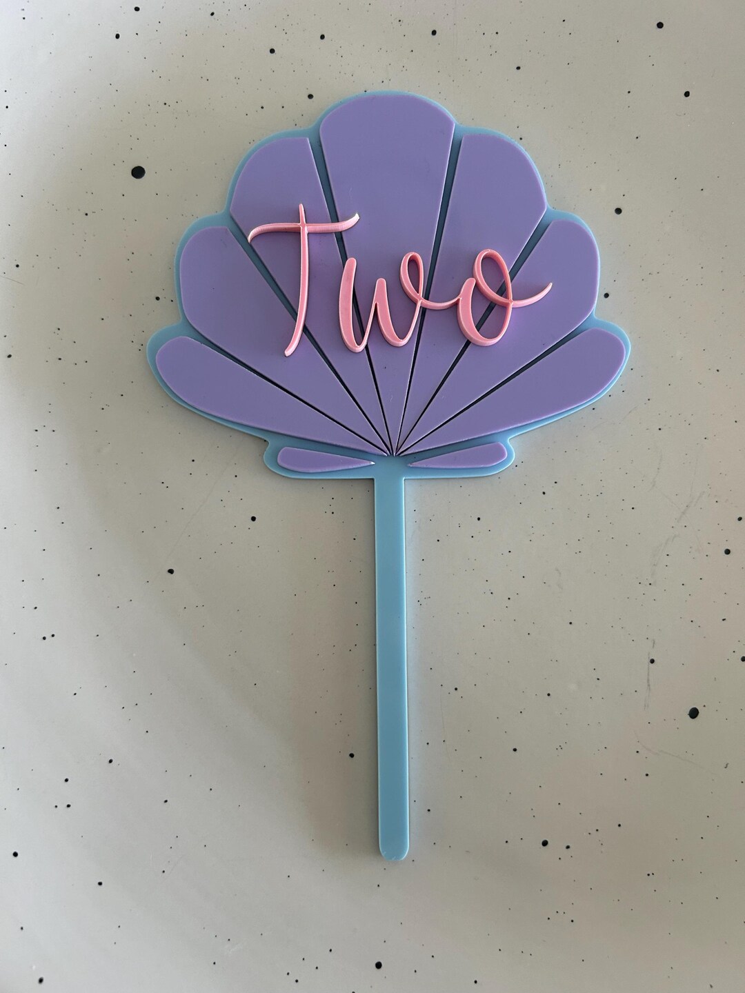 Custom Cake Topper / Shell Cake Topper / Mermaid Birthday ...