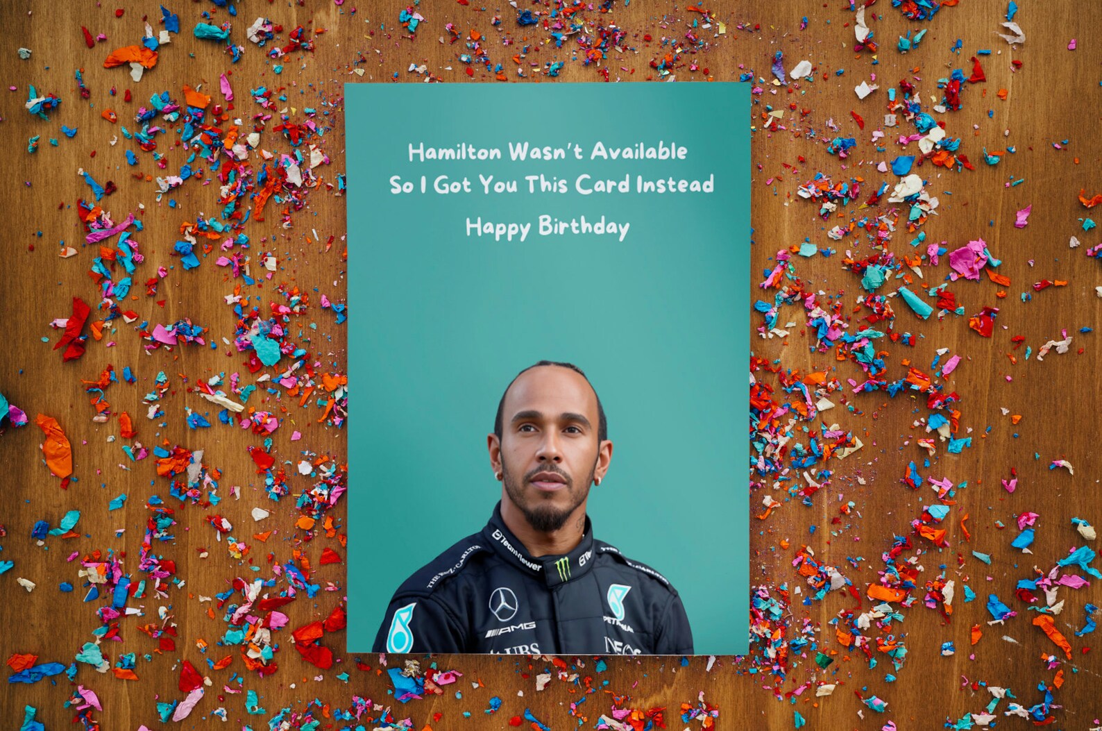 Lewis Hamilton Birthday Card Mercedes Birthday Card Formula 1 Birthday ...