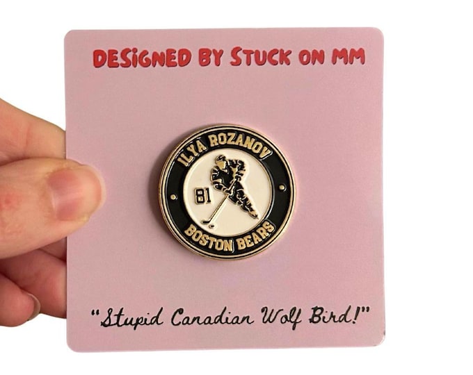Ilya Rozanov Boston Bears Enamel Pin / Heated Rivalry / Gold Enamel Pin ...