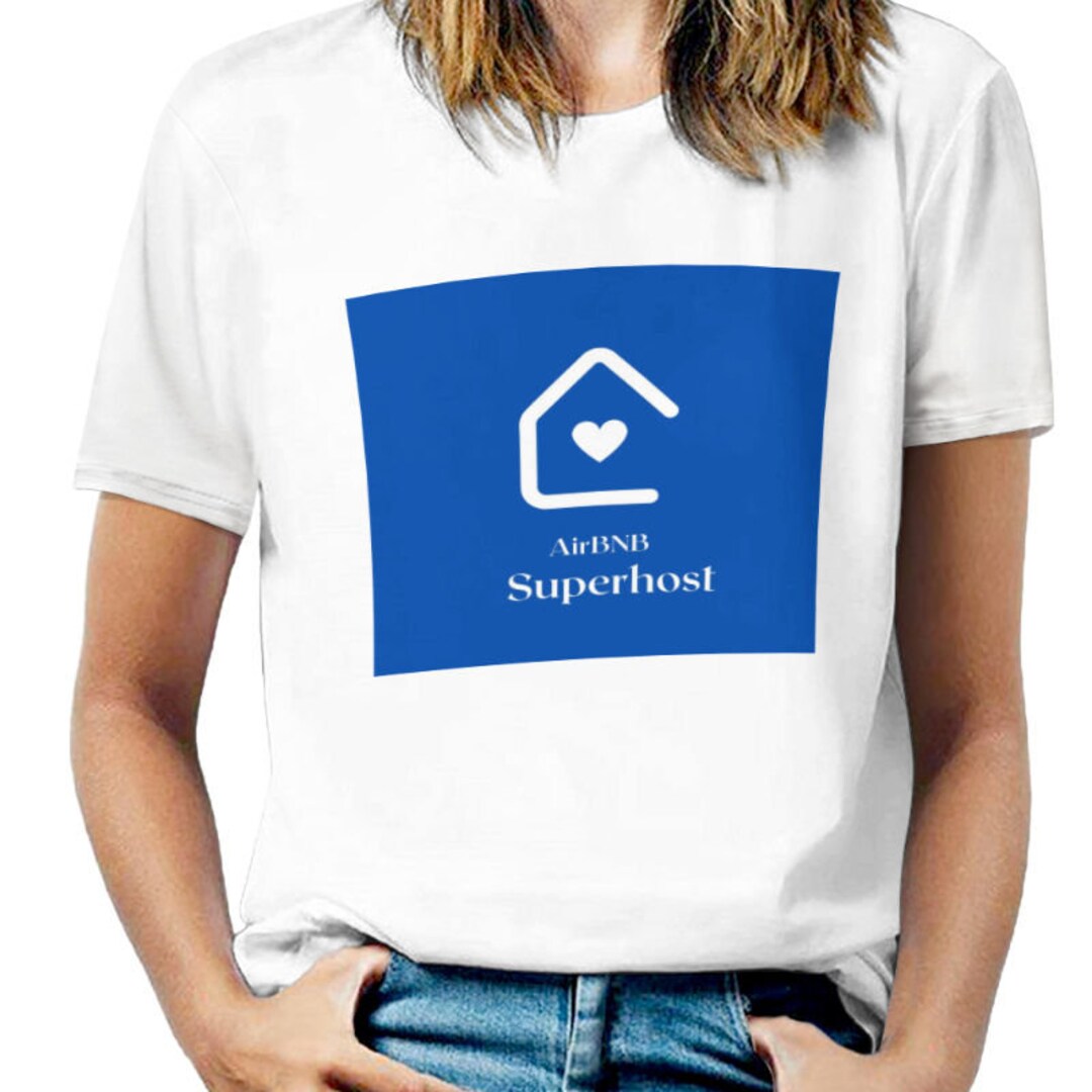 Custom Airbnb Superhost and Host Women's Graphic T-shirt With Your Name ...