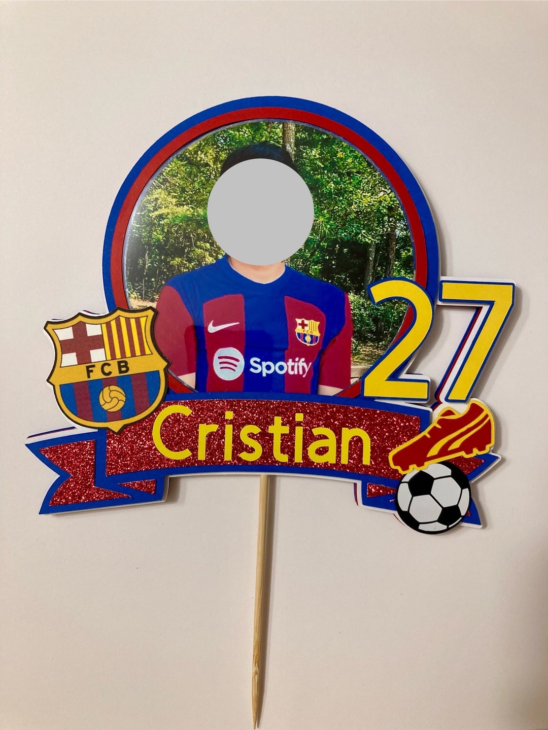 Barcelona Cake Topper or Any Other Sport Team - Etsy