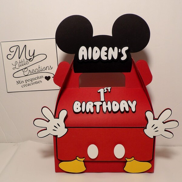Mickey Mouse and Minnie Mouse Goodie Boxes - Etsy