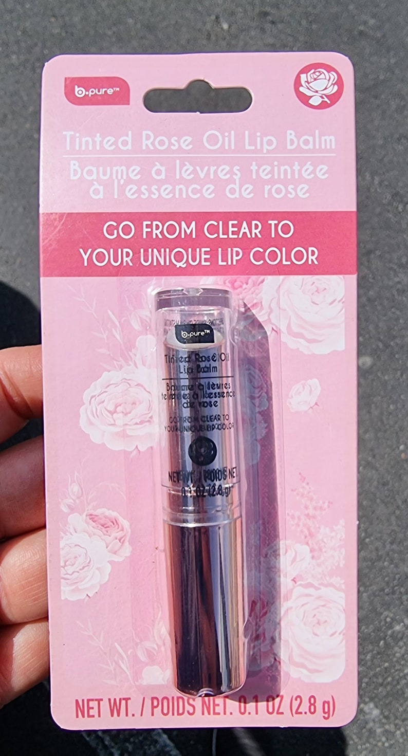 B Pure Tinted Rose Oil Lip Balm Ph Adapting Lip Balm With Hydrating ...