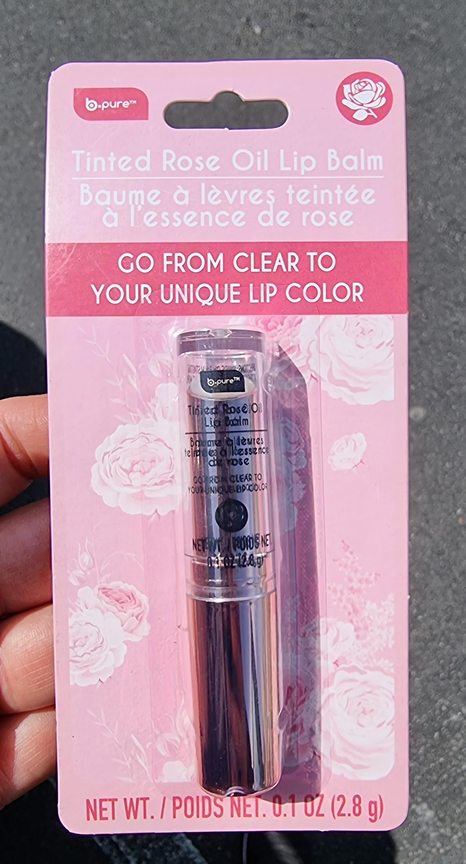 B Pure Tinted Rose Oil Lip Balm Ph Adapting Lip Balm With Hydrating ...