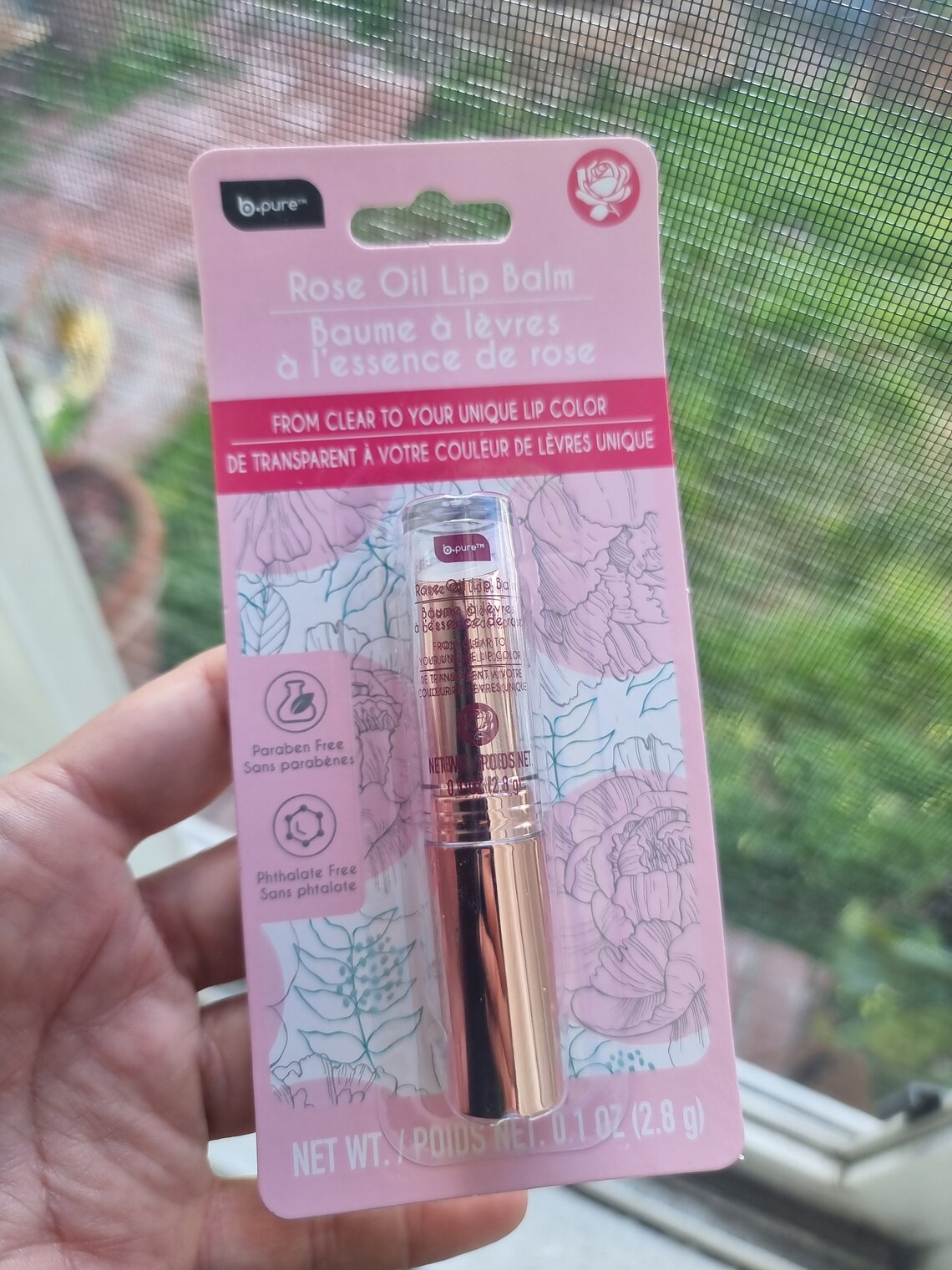 B Pure Tinted Rose Oil Lip Balm Ph Adapting Lip Balm With Hydrating ...