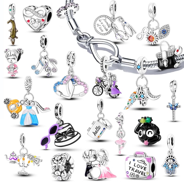 Sterling Silver European Charms - Etsy