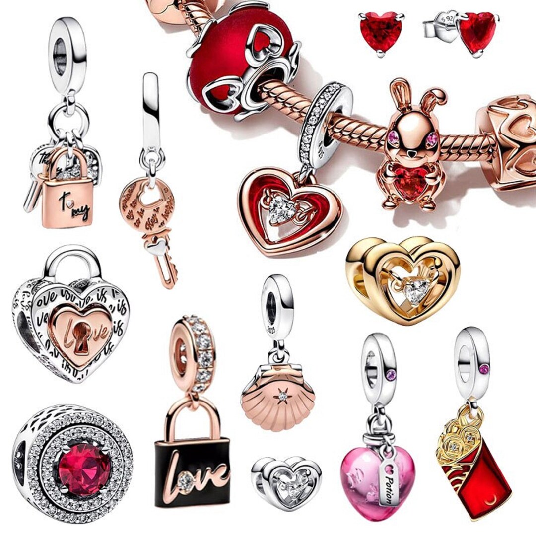 2023 New Love Potion Murano Glass Heart Dangle Charm for Bracelet ...