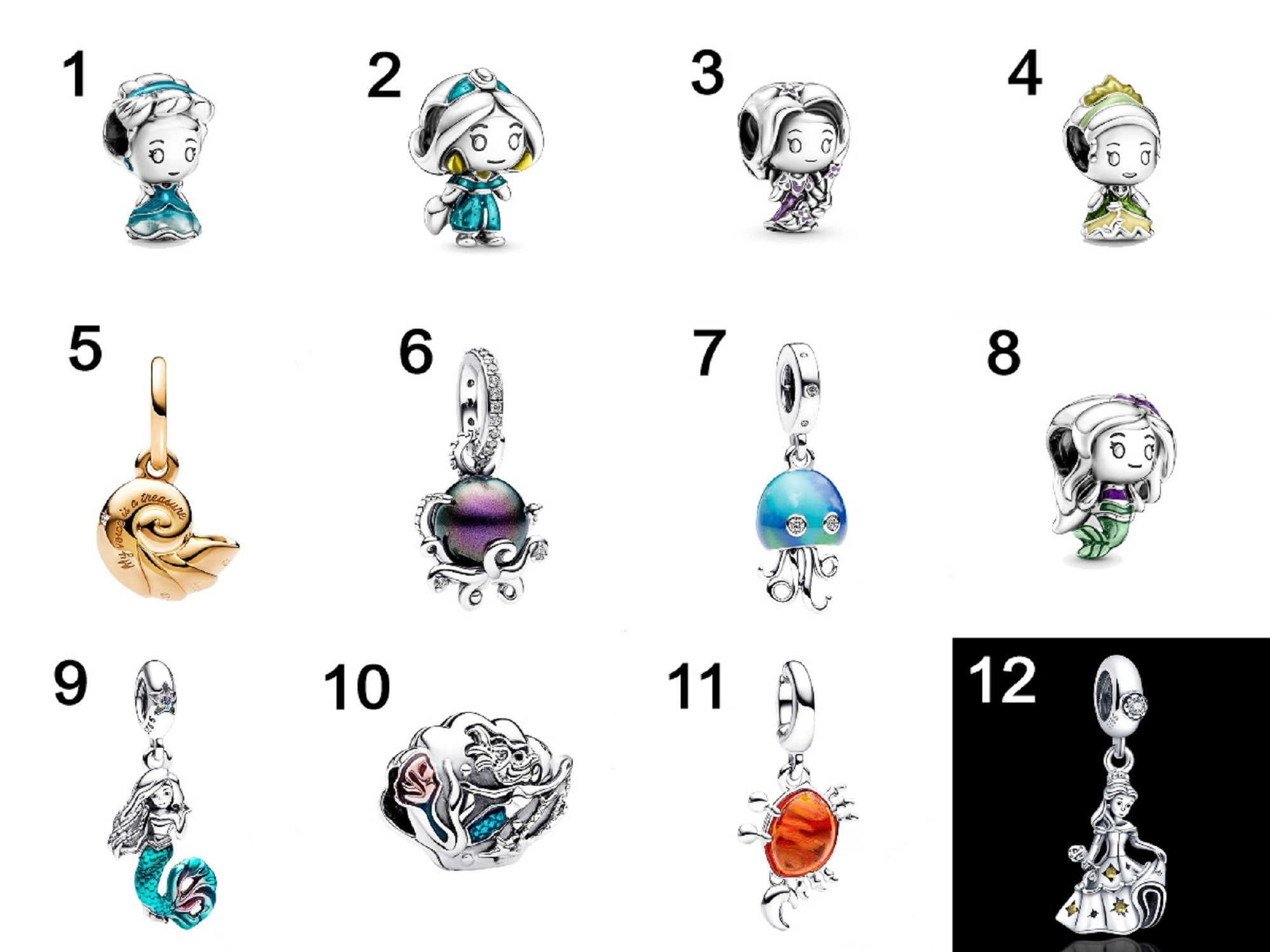 Little Mermaid Ariel Ursula Magic Shell Pendant Original 925 - Etsy