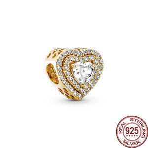 New Original Golden S925 Charms Fit Original Charms Silver 925 Charms ...