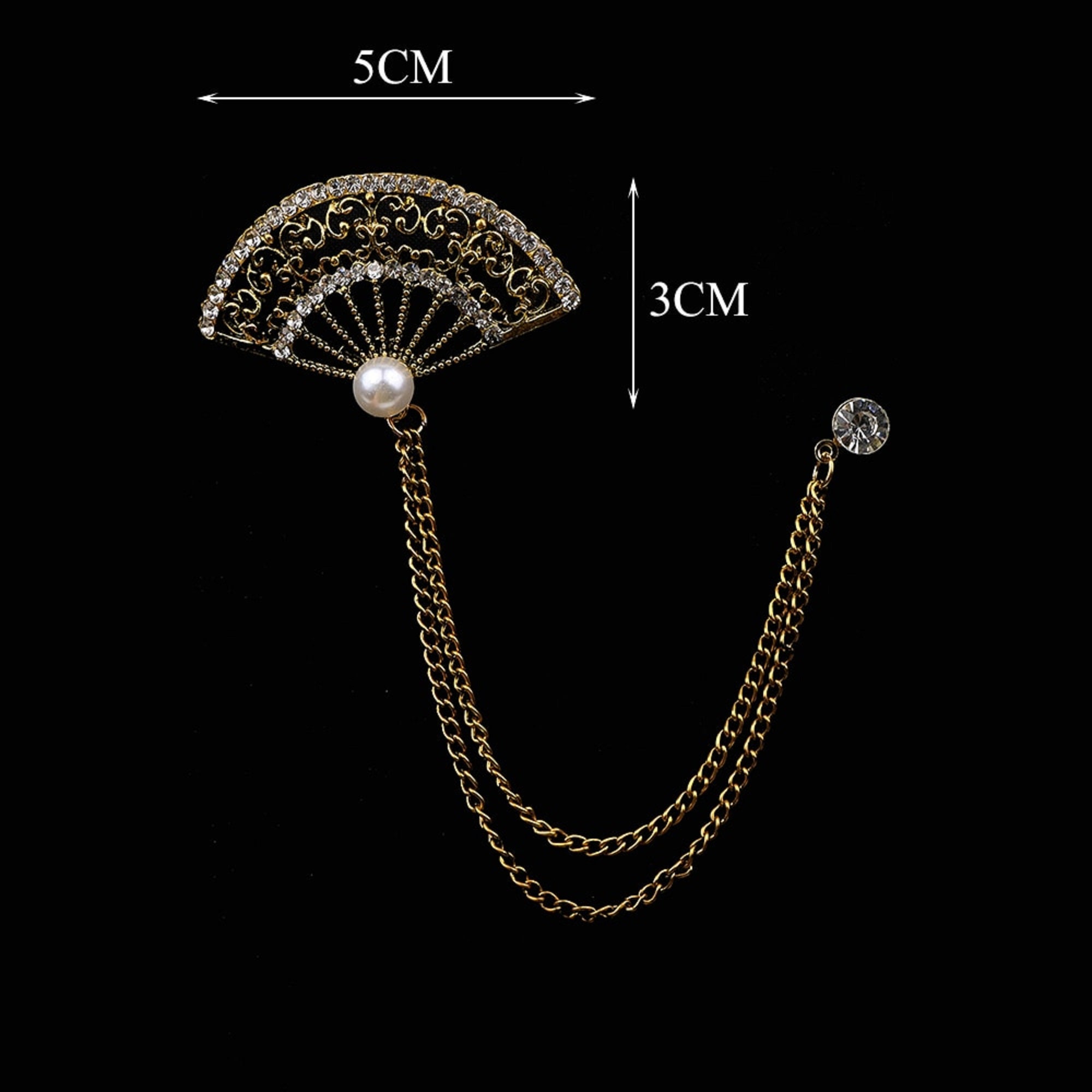 Fashion Gentleman Tassel Chain Brooch Guitar Musical Star Leaf Retro ...