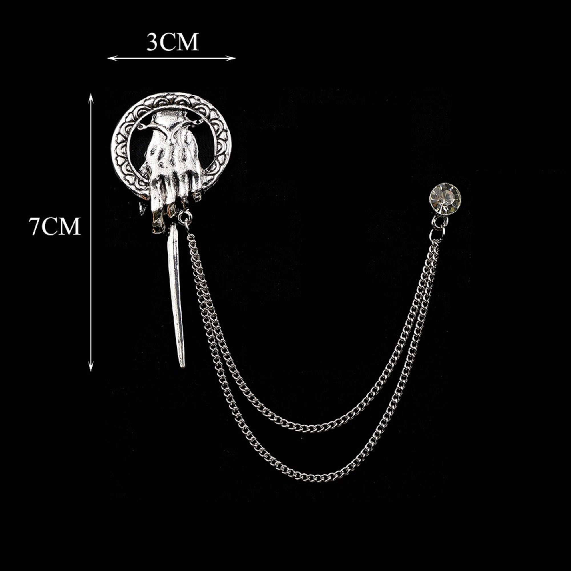 Fashion Gentleman Tassel Chain Brooch Guitar Musical Star Leaf Retro ...