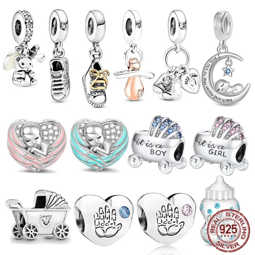 Silver 925 Sleeping Baby Wrapped in Angel Wings Little Shoes Feeder ...