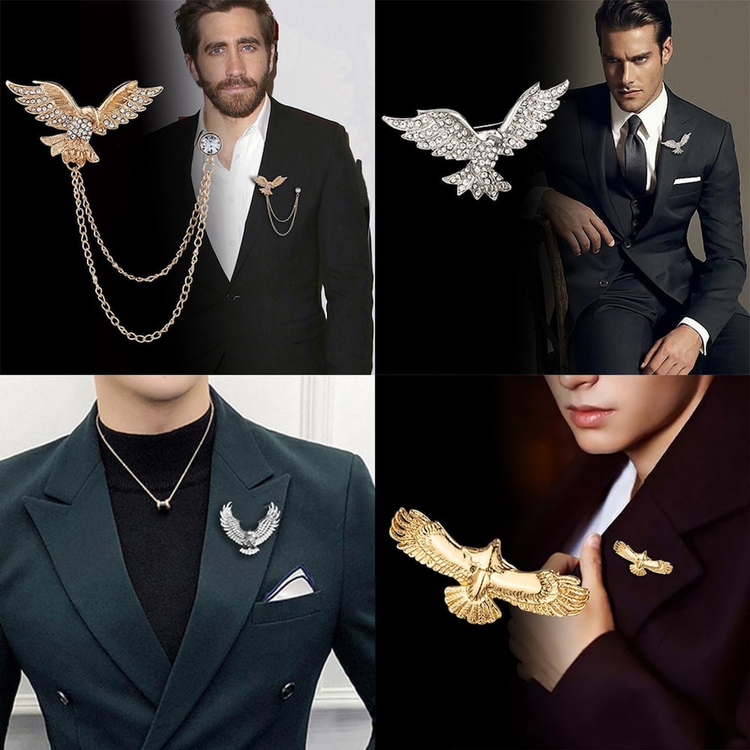 1pc Classic Men's Brooch General Eagle Suit Suit Coat Men's Brooch ...