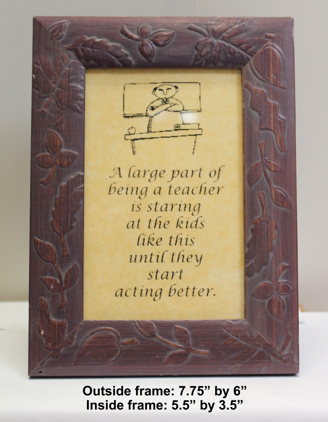 Teacher Stare | Students Behave, Students Listen | Unique Framed ...