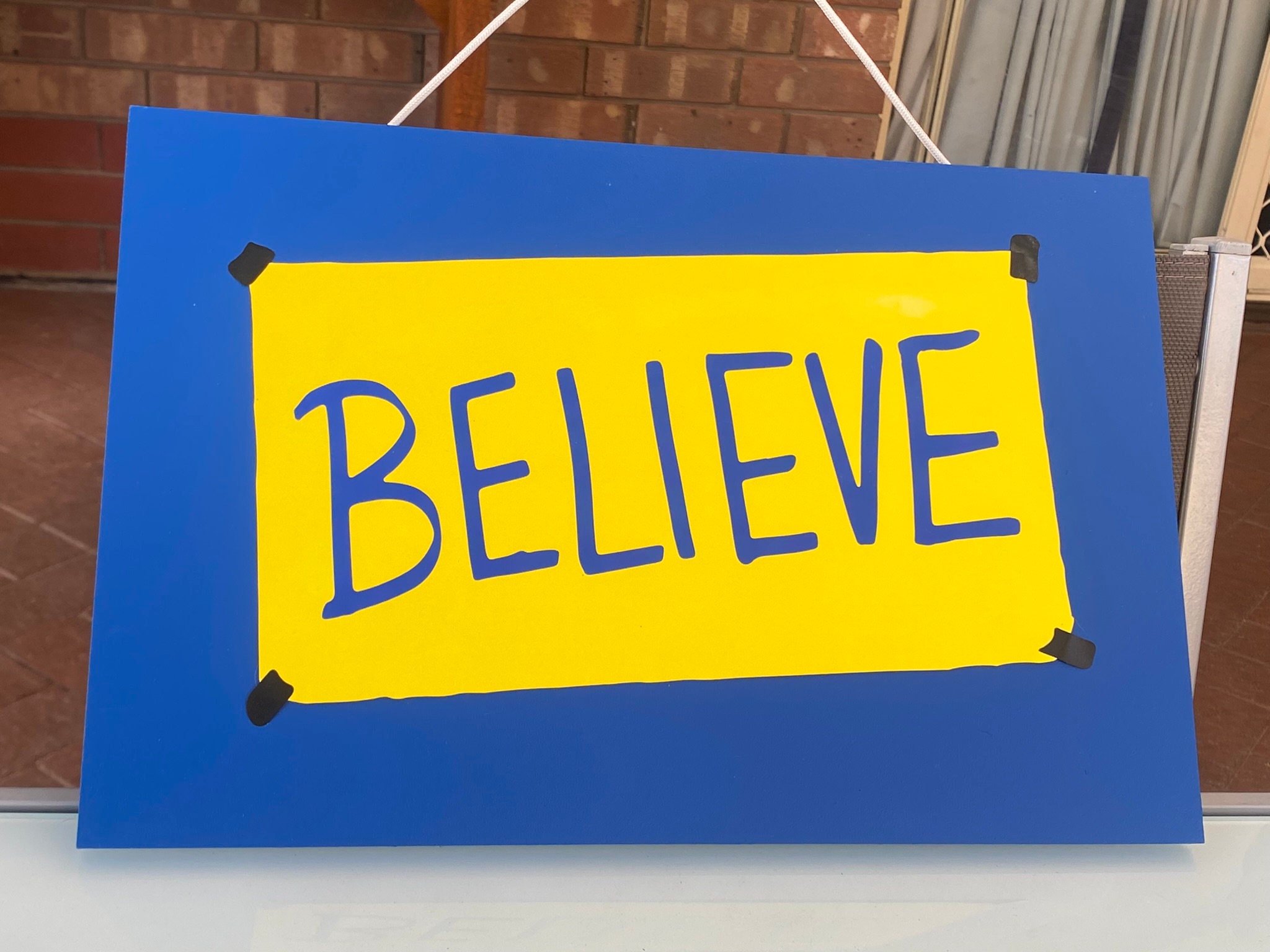 Ted Lasso Inspired 'believe' Sign Handcrafted 45mm X 30mm MDF Perfect ...